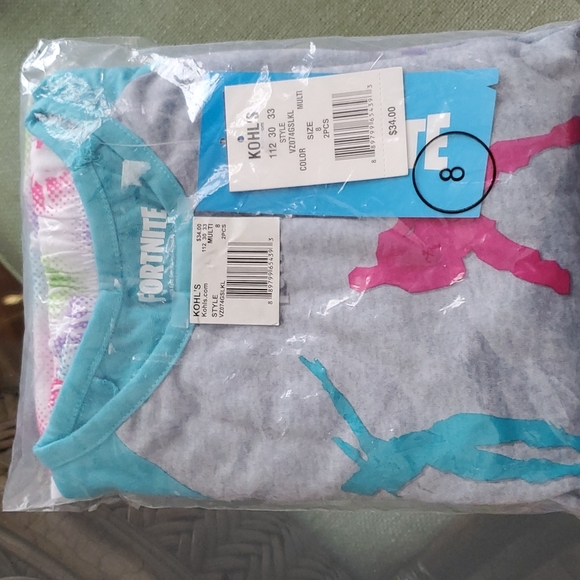 Fortnite | Pajamas | Nwt Girls Fortnite Pjs In Bag Stoll Size 8 | Poshmark